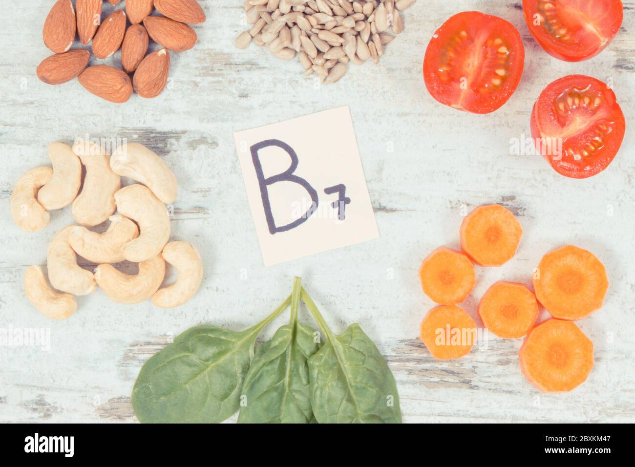 Nutritious products containing vitamin B7 and dietary fiber, natural ...