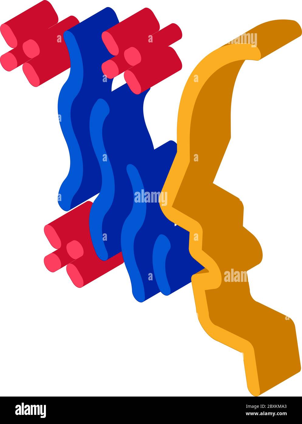 intestinal infection transmitted by airborne droplets isometric icon ...