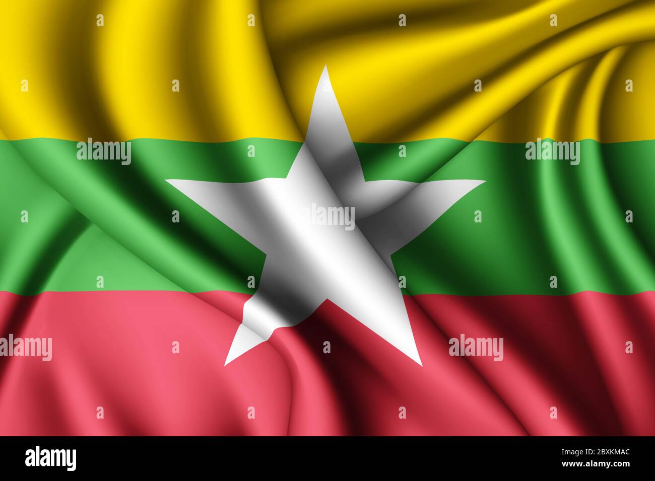 Old myanmar flag hi-res stock photography and images - Alamy