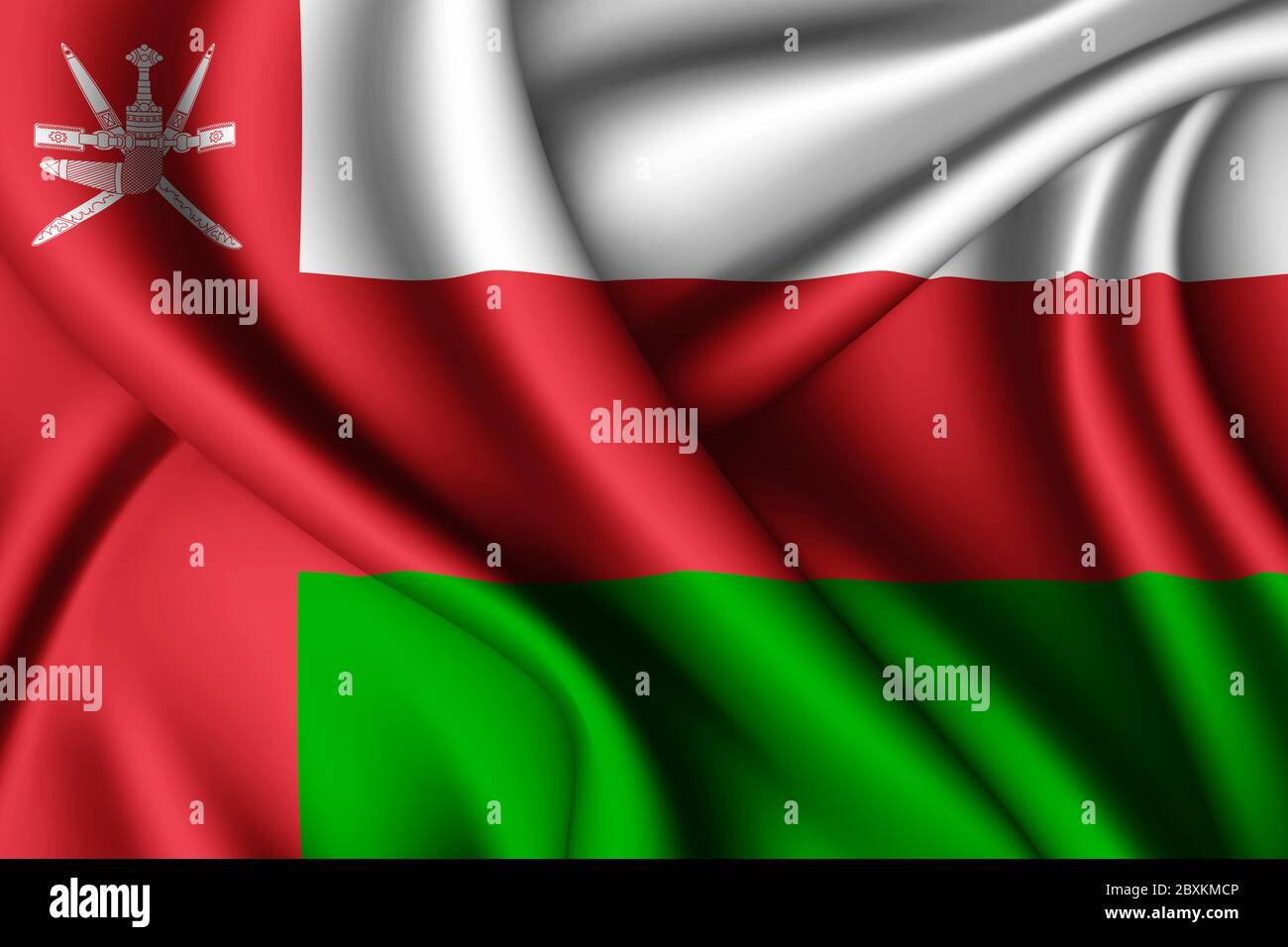 Oman National Flag Flying High Resolution Stock Photography and Images ...