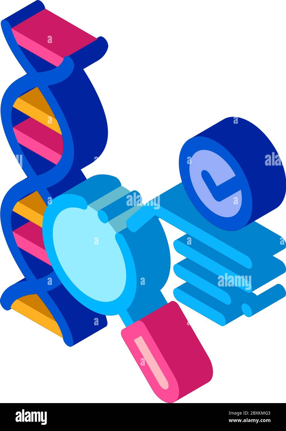 blood dna test isometric icon vector illustration Stock Vector Image ...