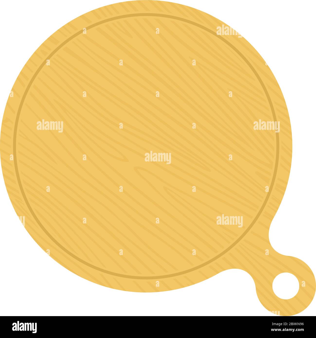 Round wooden pizza board vector flat isolated Stock Vector Image & Art ...