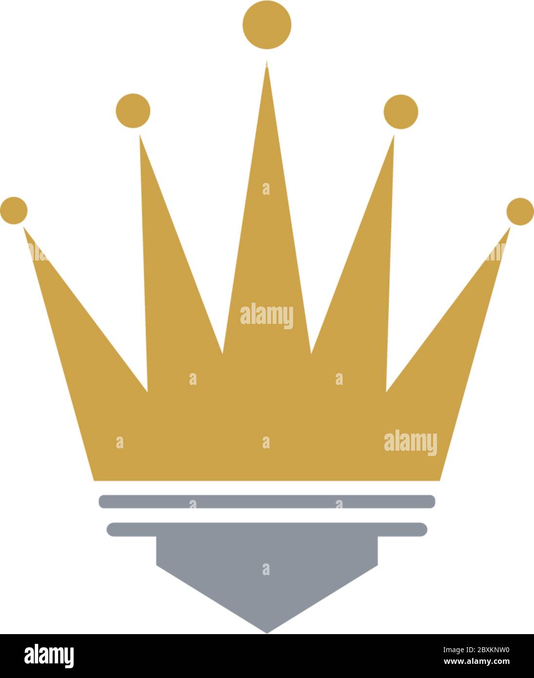 Crown Concept Logo Icon Design Template Stock Vector Image & Art - Alamy
