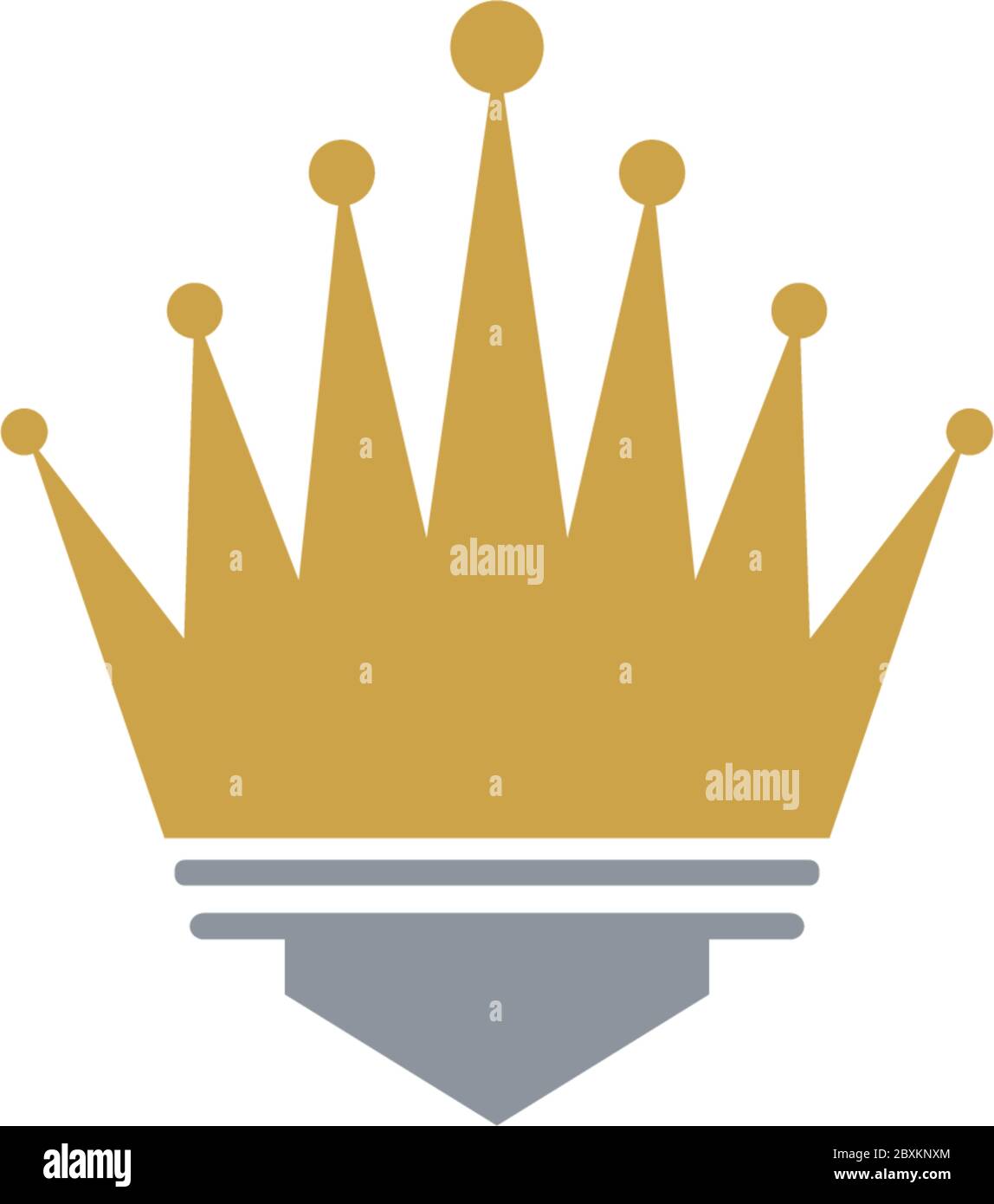 Crown Concept Logo Icon Design Template Stock Vector Image & Art - Alamy