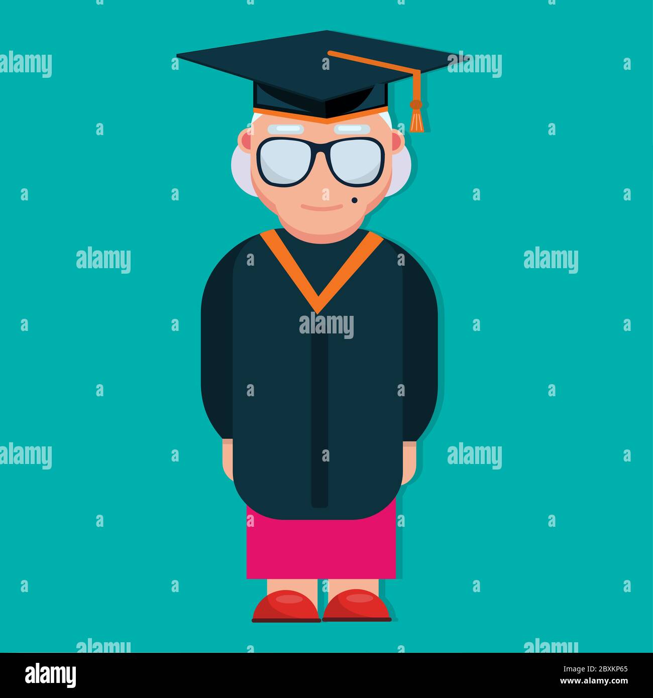College aged woman Stock Vector Images - Alamy