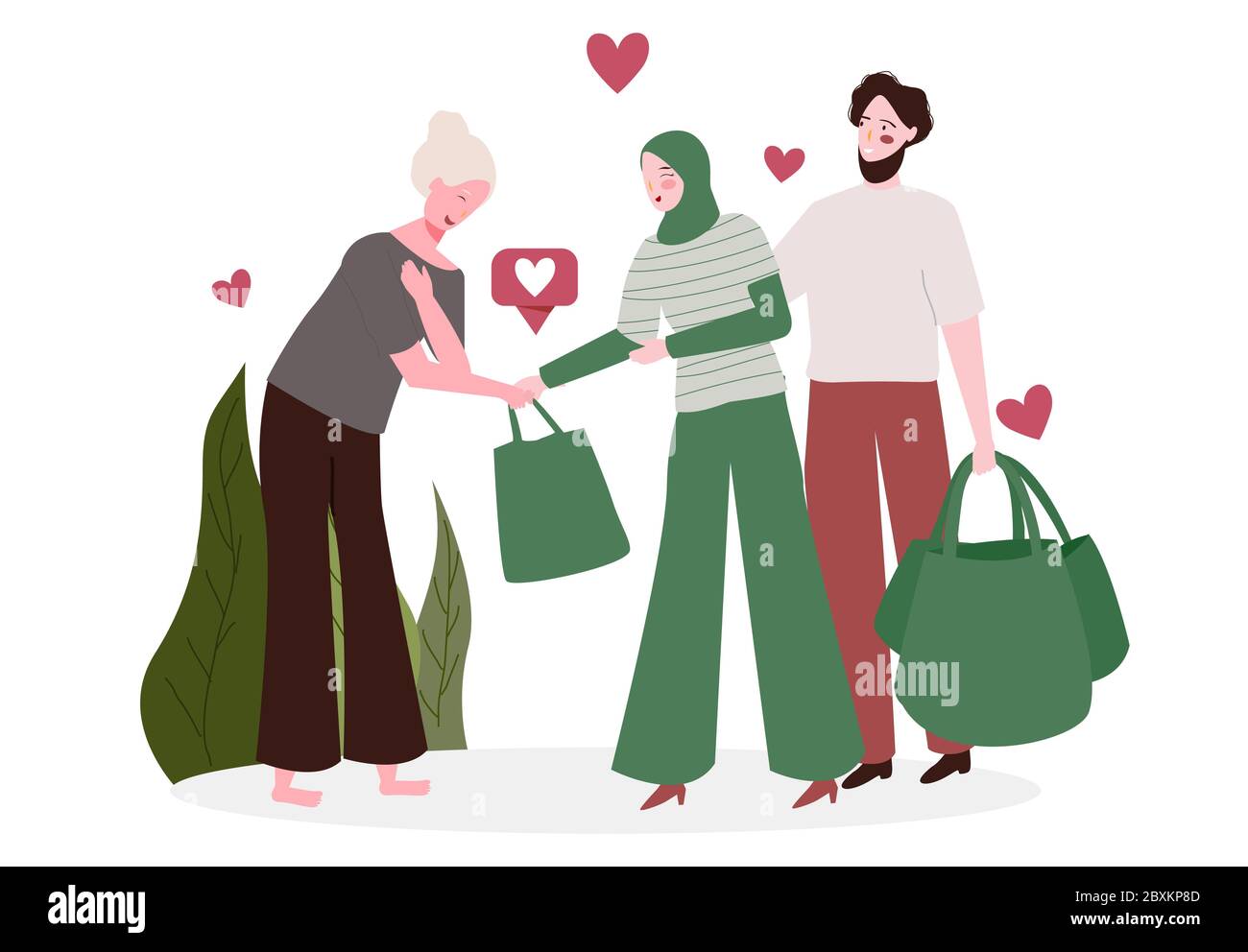 Youth muslim couple give Sadaqa Zakah donation for oldster with heart ...