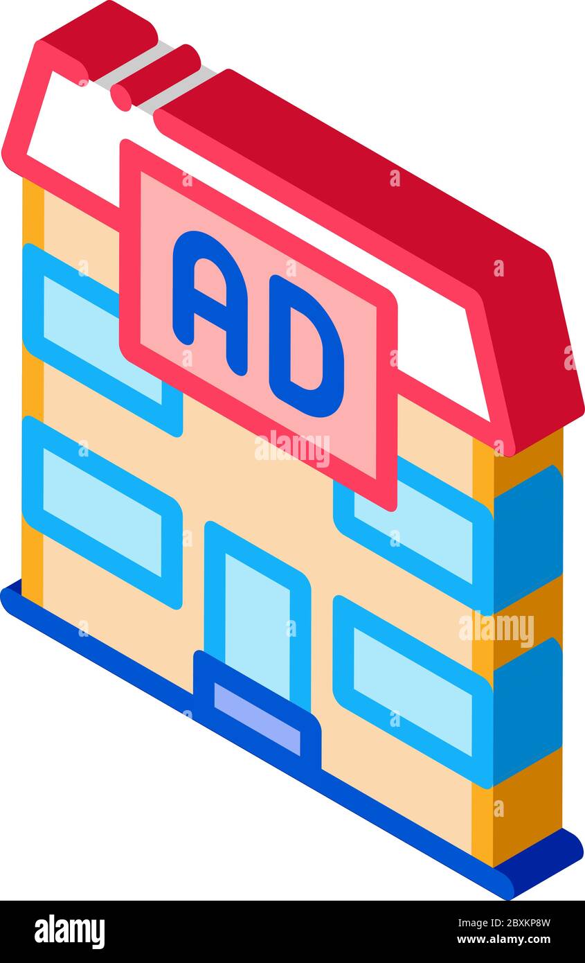residential ad isometric icon vector illustration Stock Vector Image ...