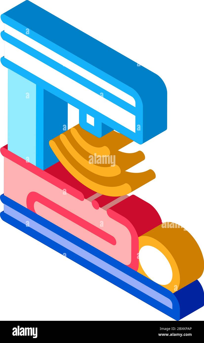 human stomach scanner isometric icon vector illustration Stock Vector ...