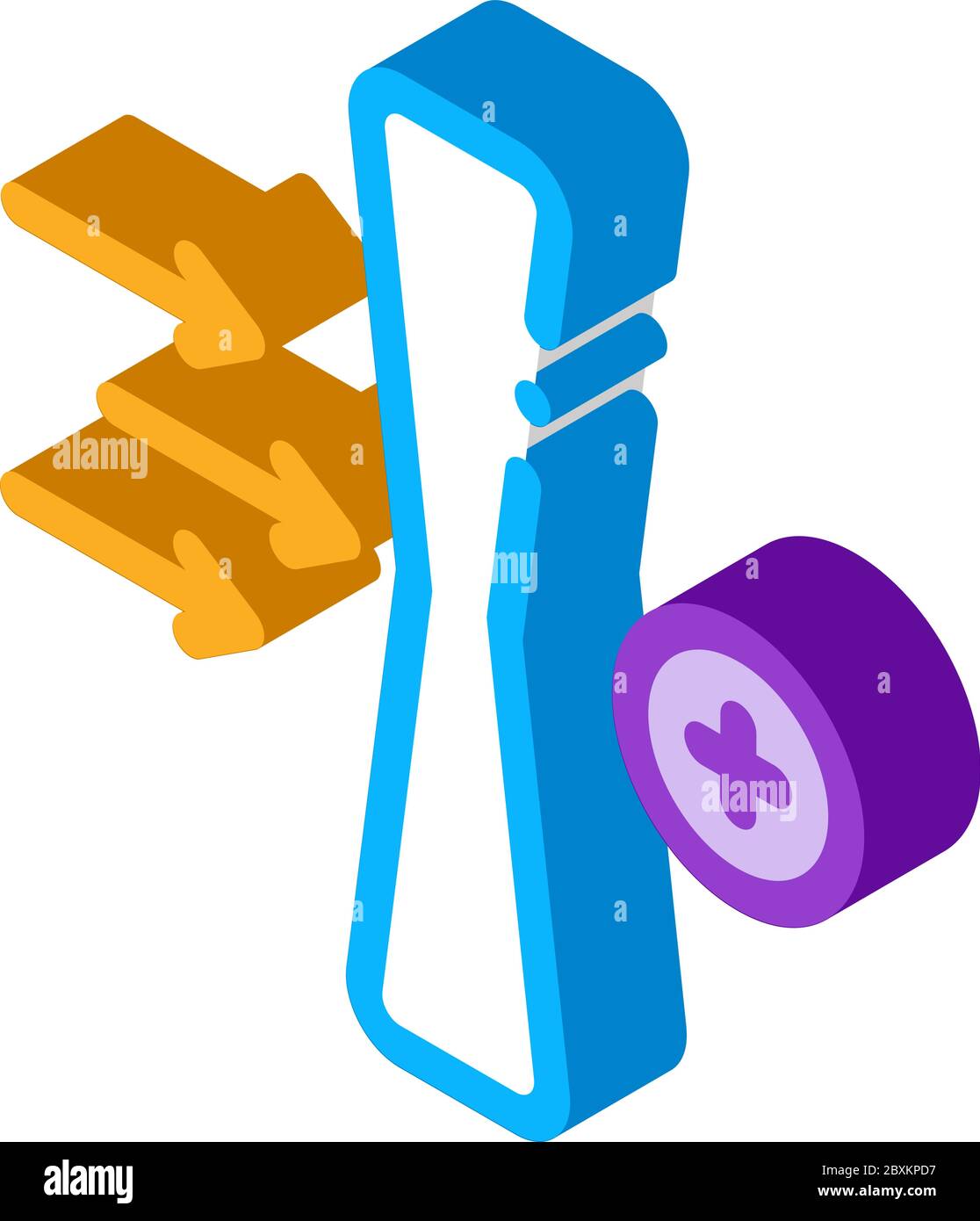 improved lens wearing effect isometric icon vector illustration Stock ...