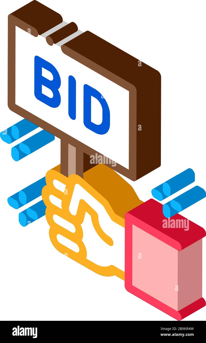 Bid item Stock Vector Images - Alamy