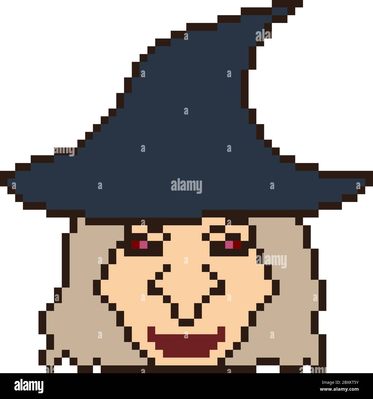 Hat witch pixel Stock Vector Images - Alamy