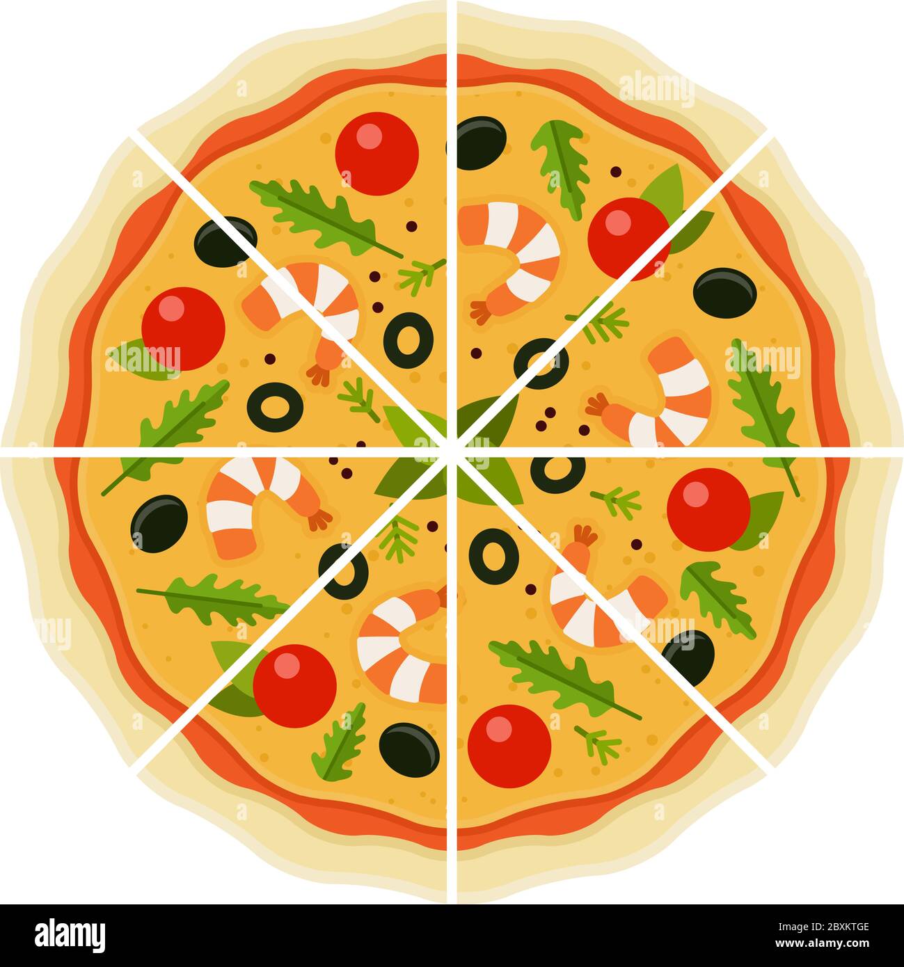 Pizza crusts Stock Vector Images - Alamy