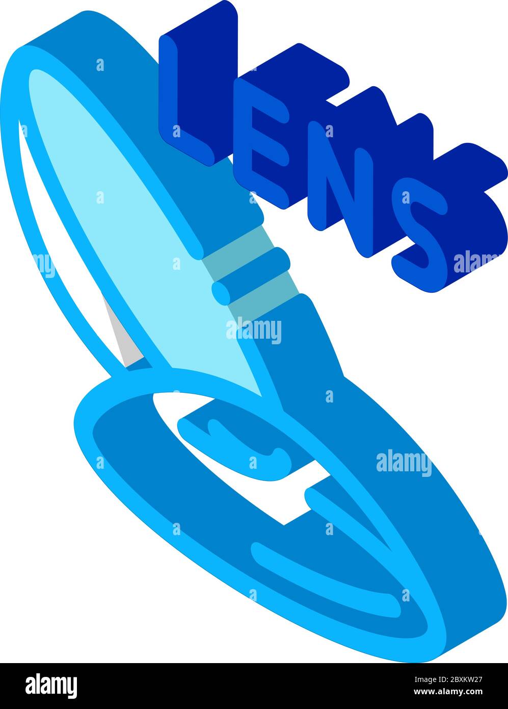 Contact Lenses Isometric Icon Vector Illustration Stock Vector Image