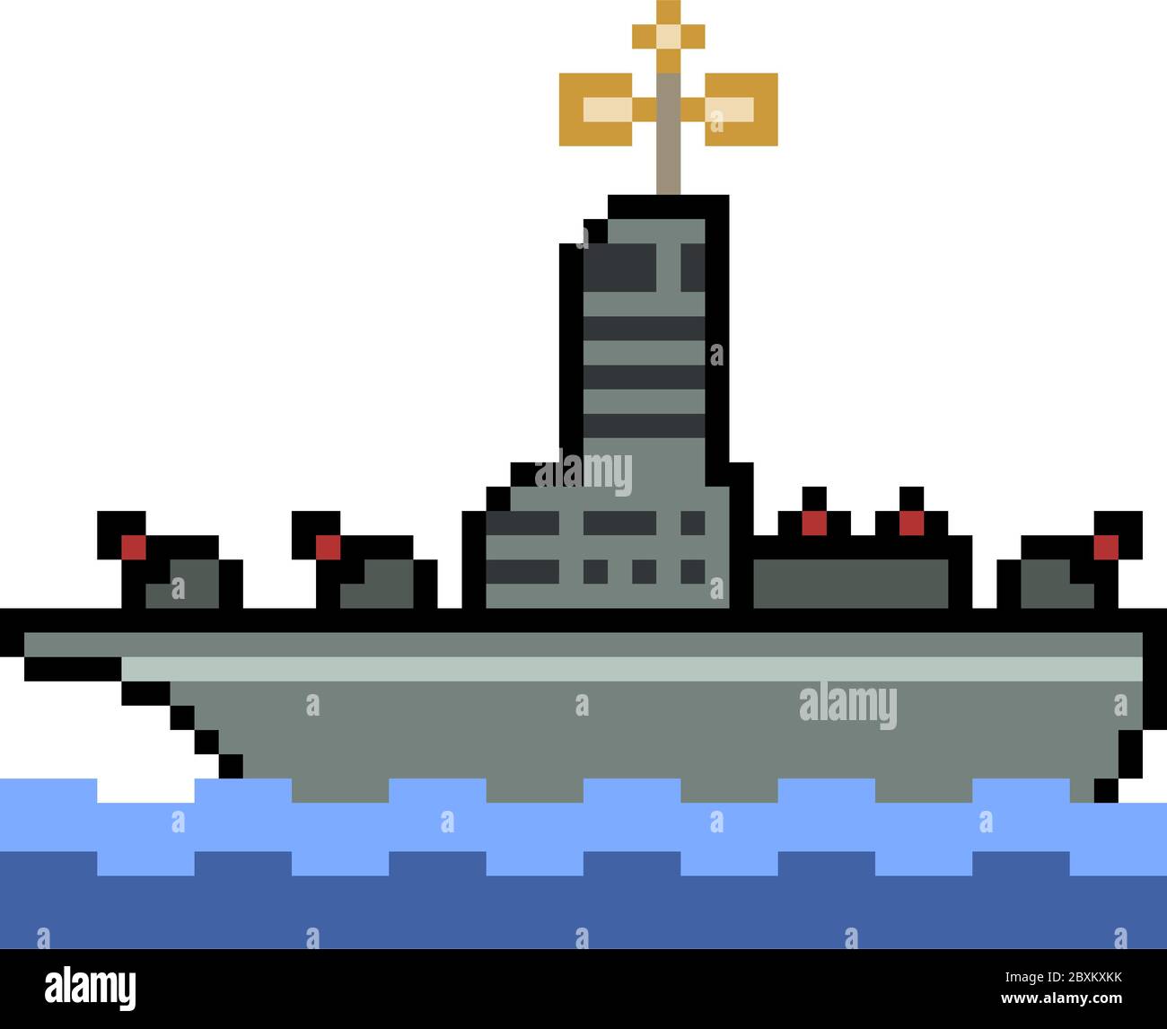 Battleship Pixel Art