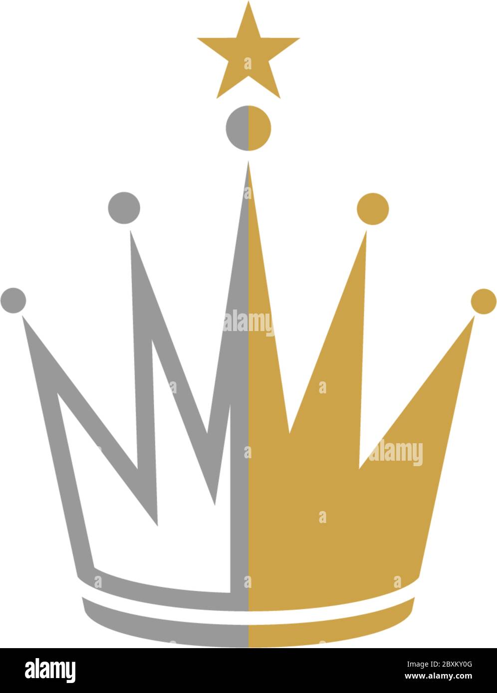 Crown Concept Logo Icon Design Template Stock Vector Image & Art - Alamy