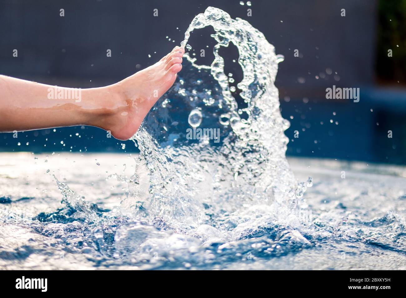 Feet Pool Splash High Resolution Stock Photography and Images - Alamy
