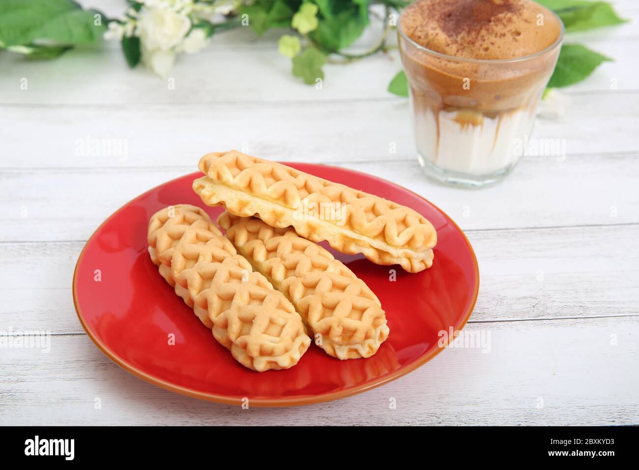 Cheese waffles hi-res stock photography and images - Alamy
