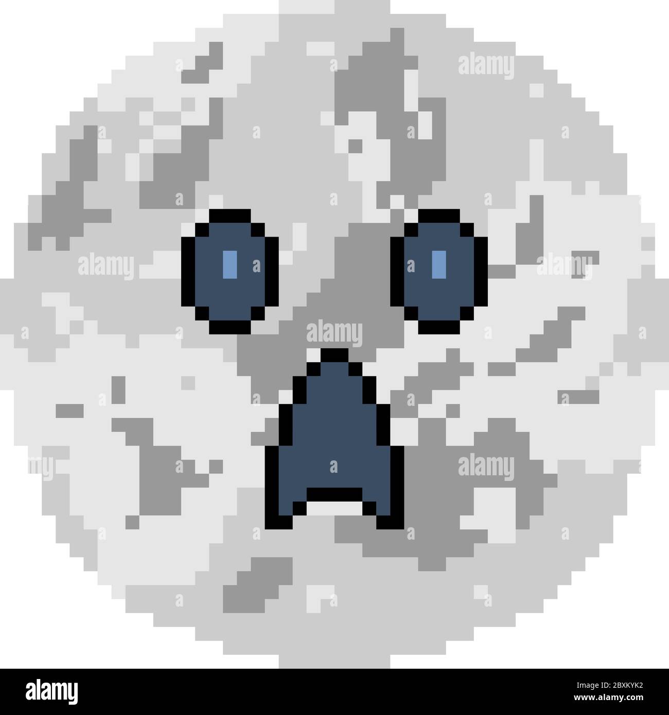 Moon cartoon pixel art hi-res stock photography and images - Alamy