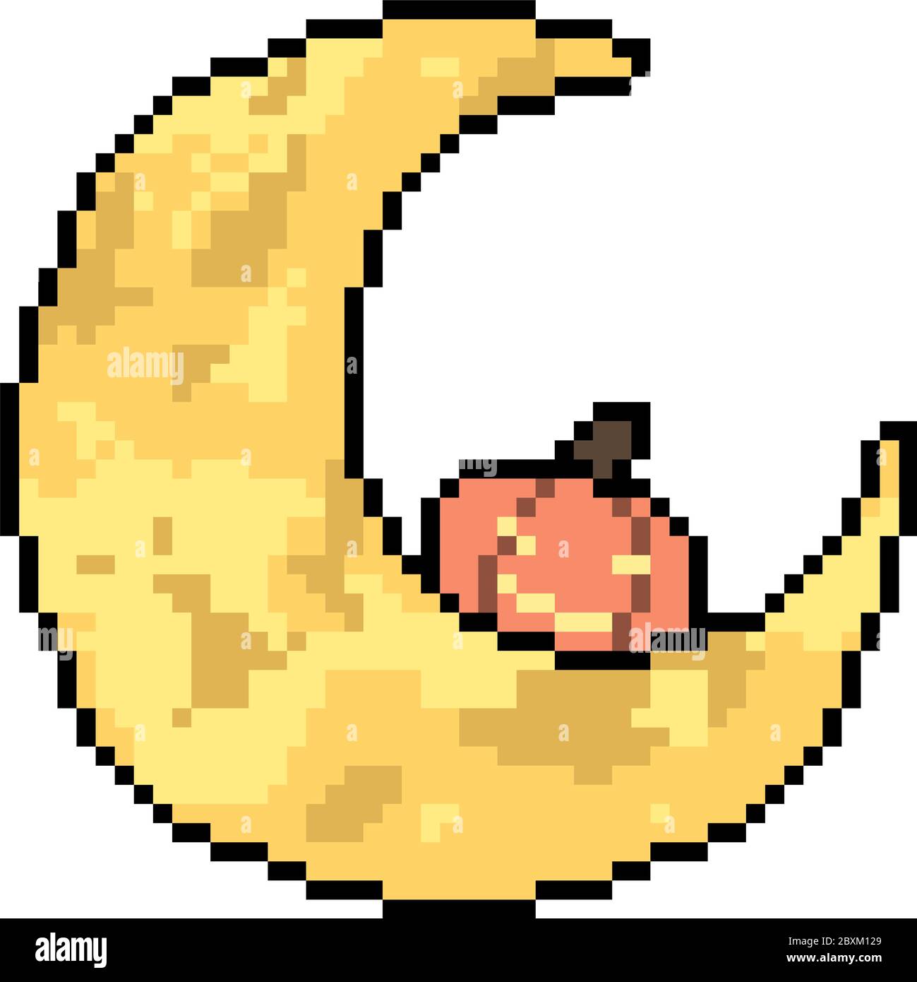 Moon cartoon pixel art hi-res stock photography and images - Alamy