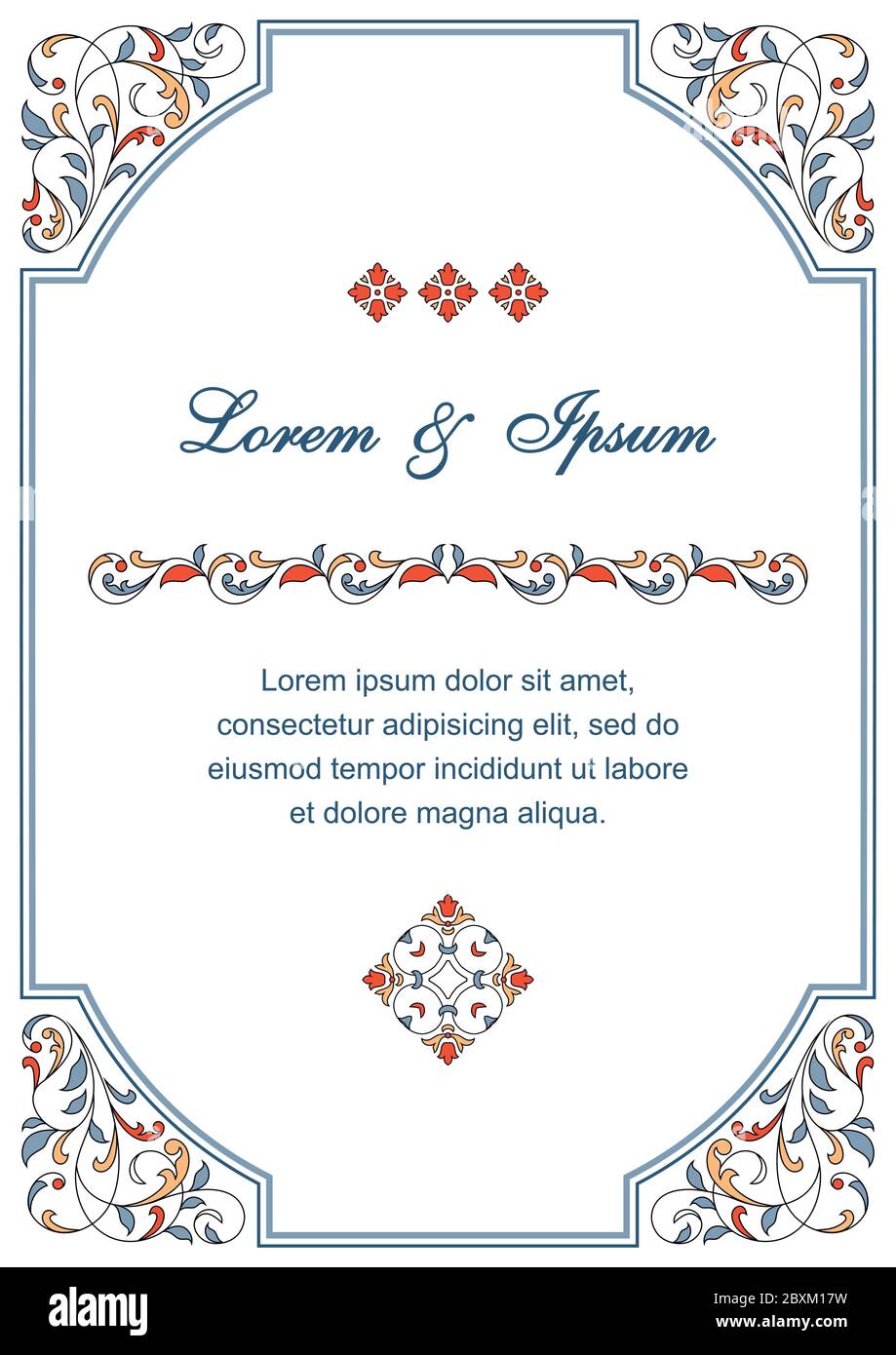 Floral pattern for invitation or greeting card Stock Vector Image & Art ...