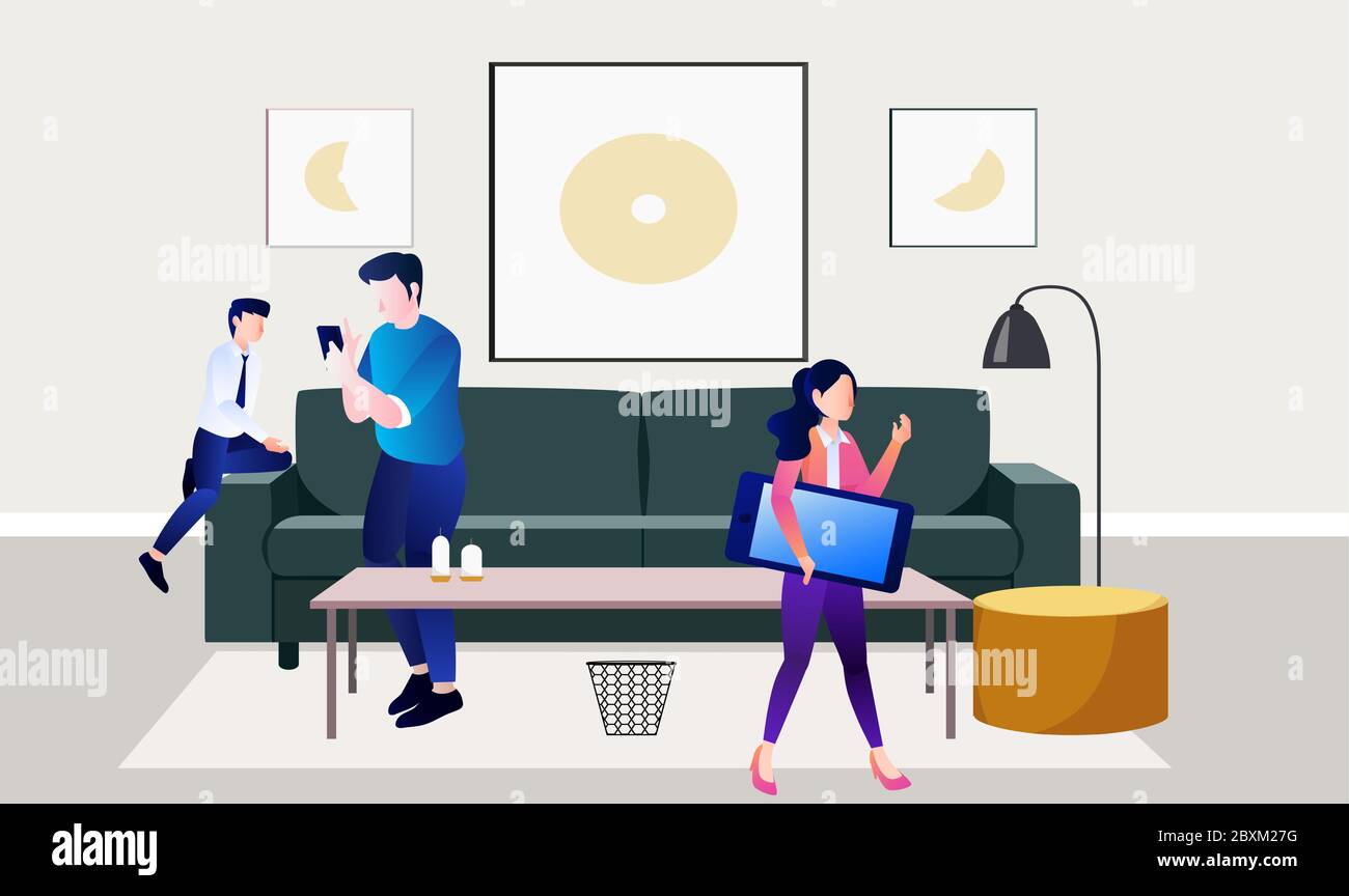 Two people in the background Stock Vector Images - Alamy