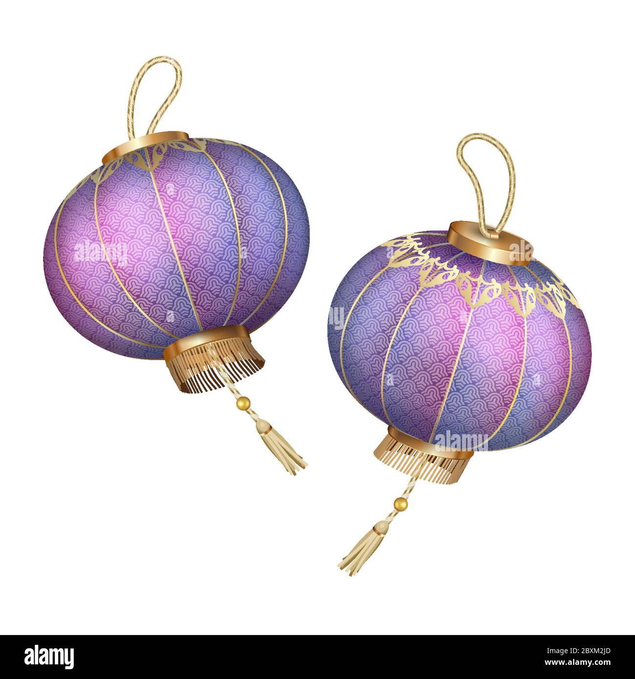 Set decorative holiday lanterns Stock Vector Images - Alamy