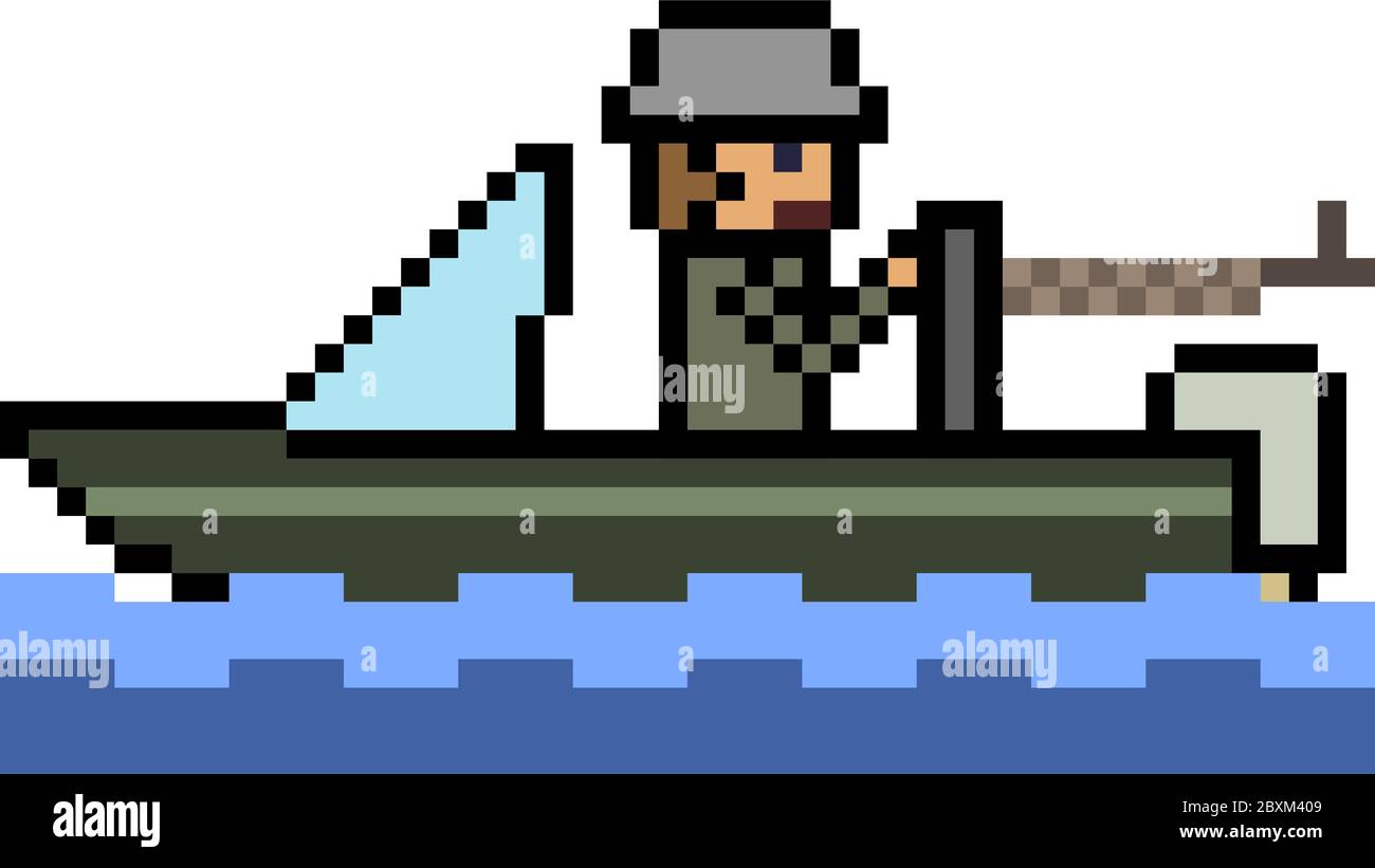 Pixel art boat hi-res stock photography and images - Alamy