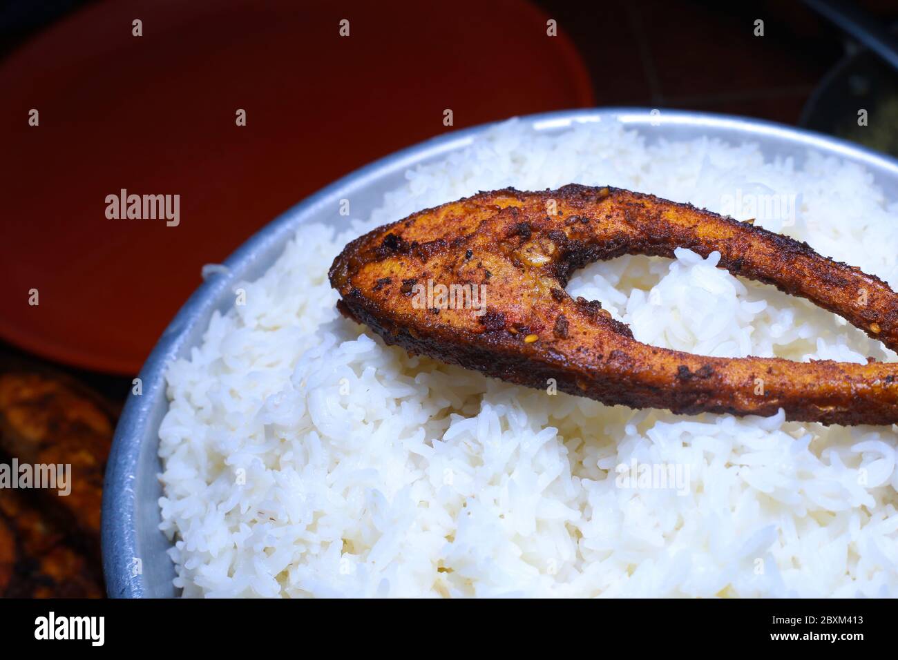 Indian meal fish fried rice hi-res stock photography and images - Alamy