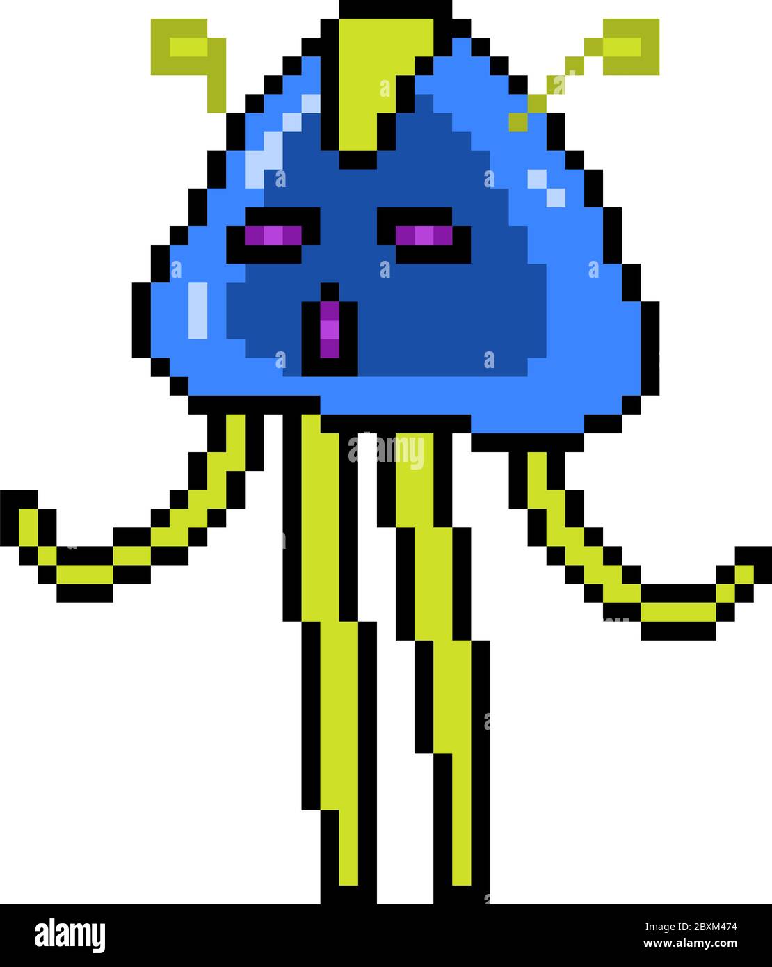 Tentacle alien monster Stock Vector Images - Alamy