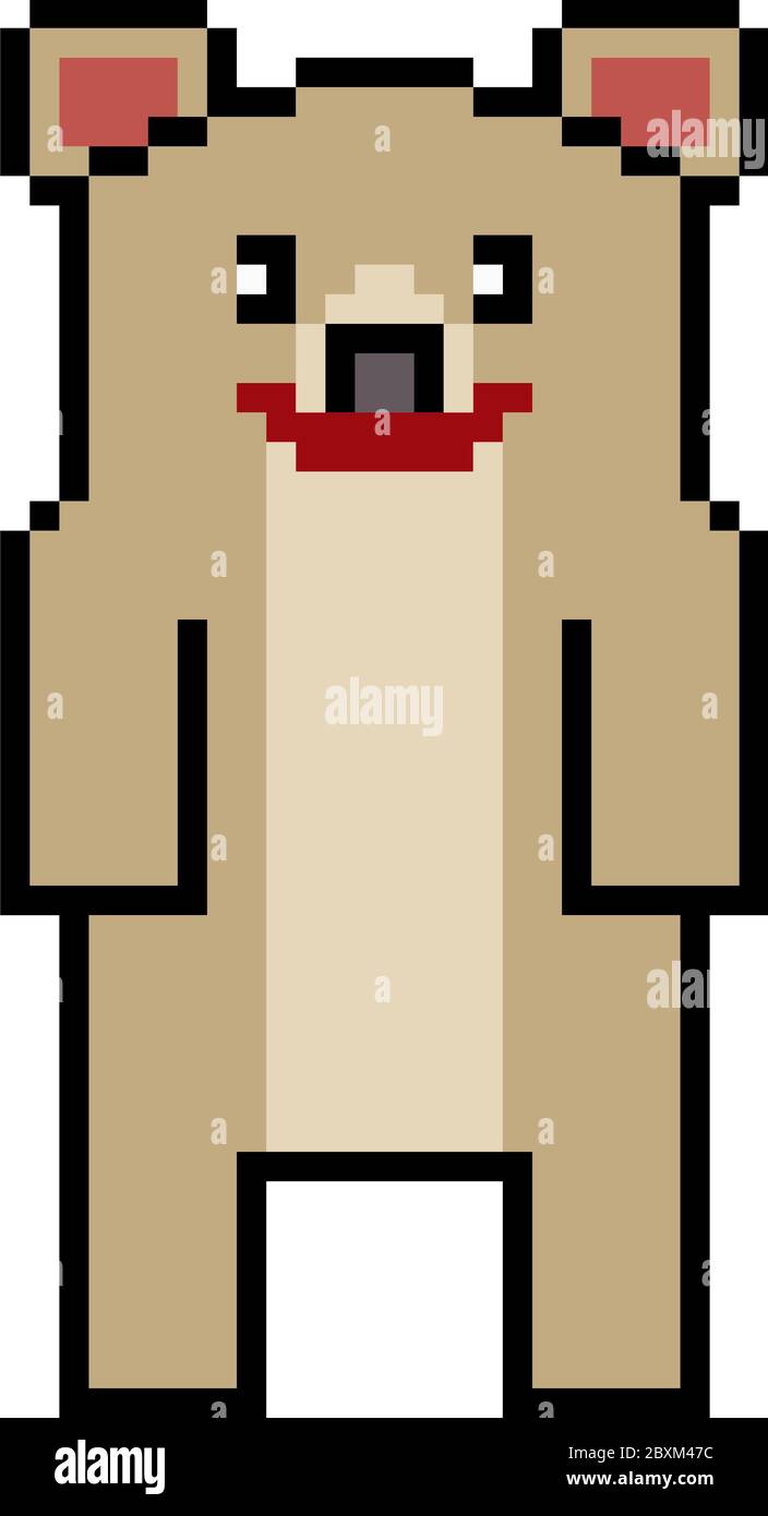Bear pixel art hi-res stock photography and images - Alamy
