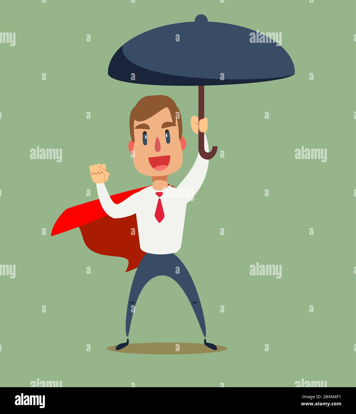 Company manager holding business Stock Vector Images - Alamy