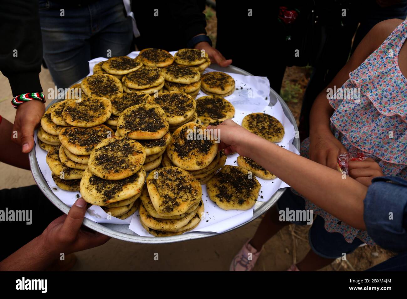 June 6, 2020: Gaza, Palestine. 06 June 2020. Palestinian youths from ...