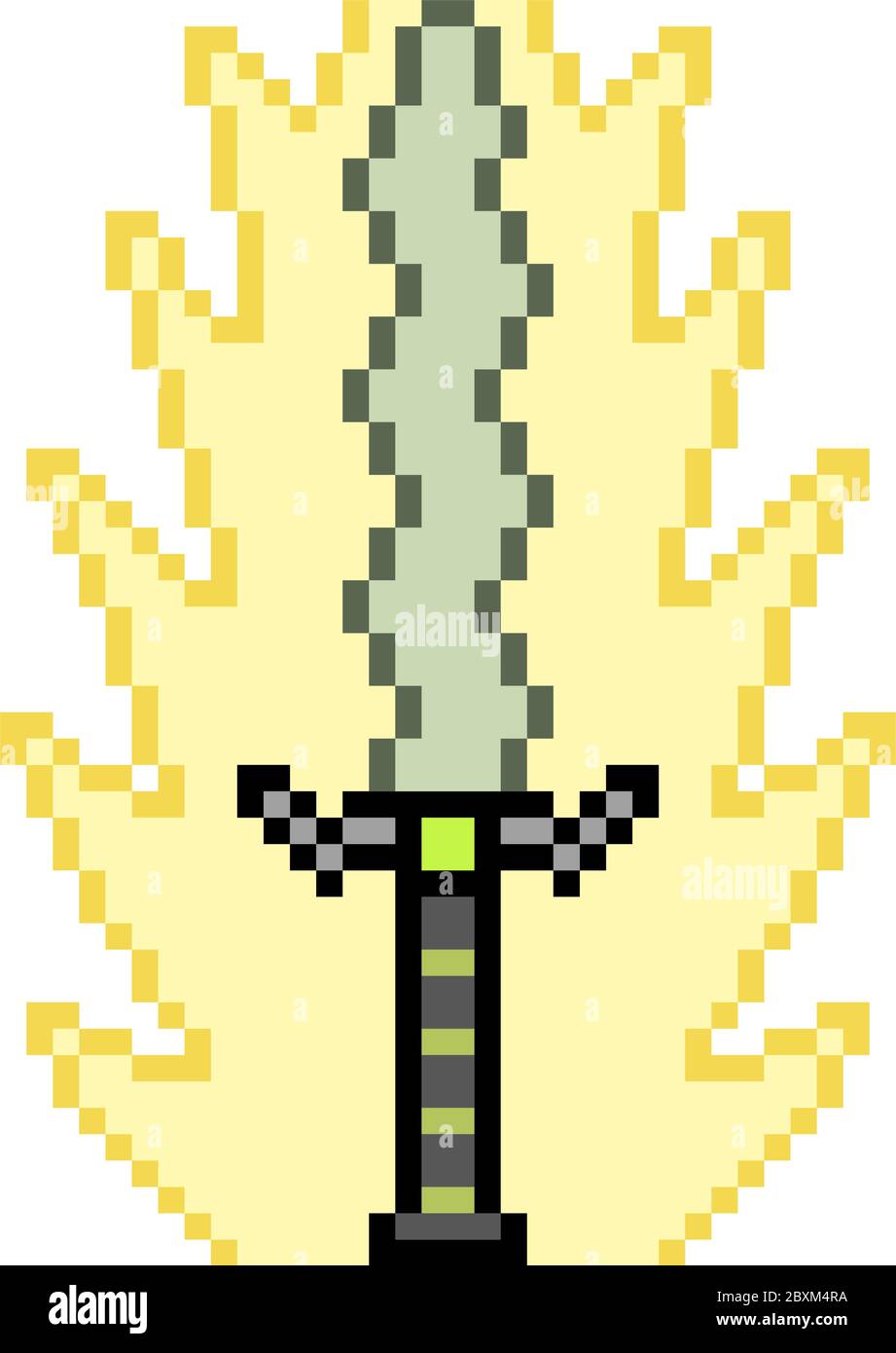 vector pixel art sword fantasy isolated Stock Vector Image & Art - Alamy