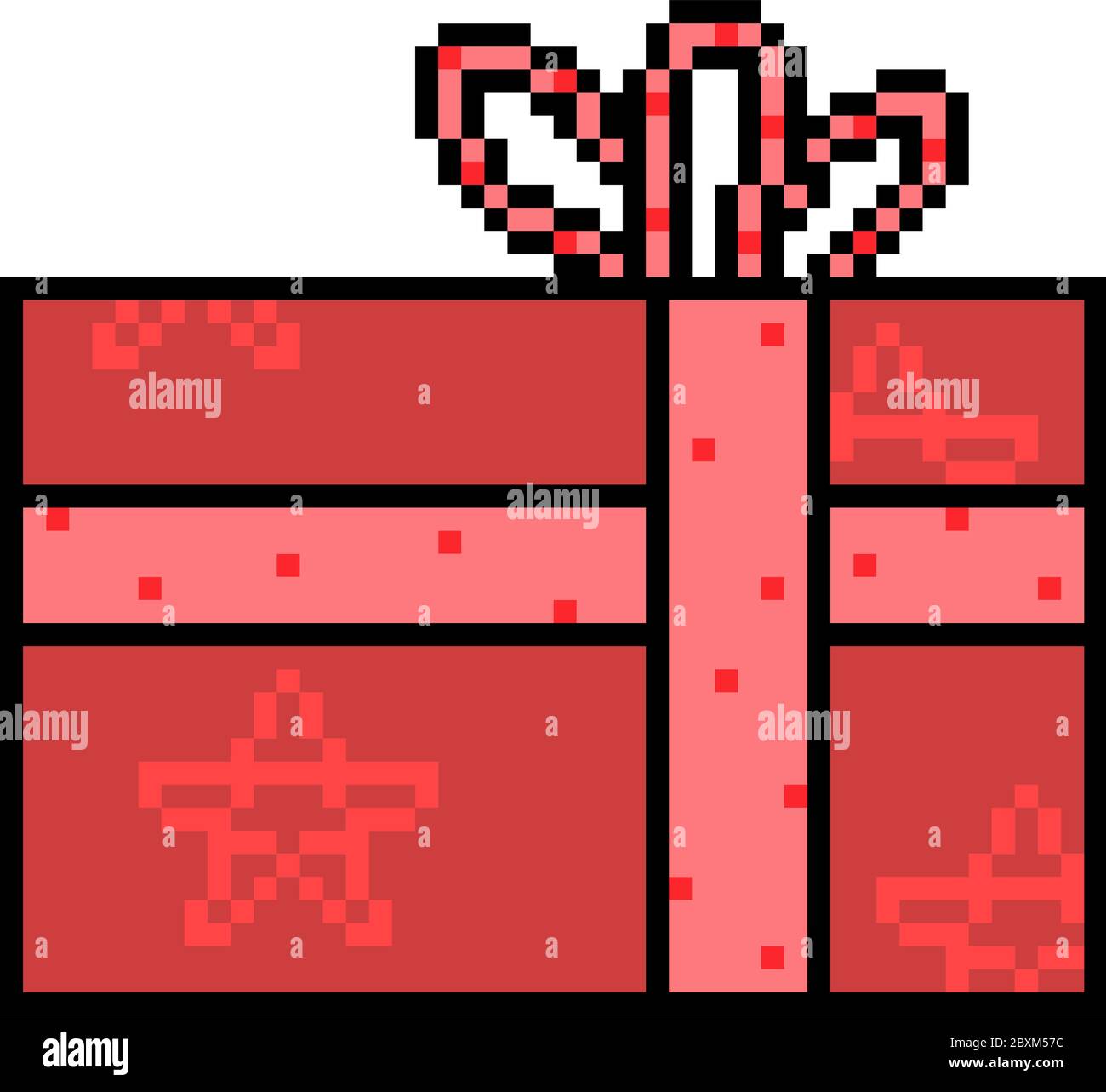 vector pixel art gift isolated Stock Vector Image & Art - Alamy