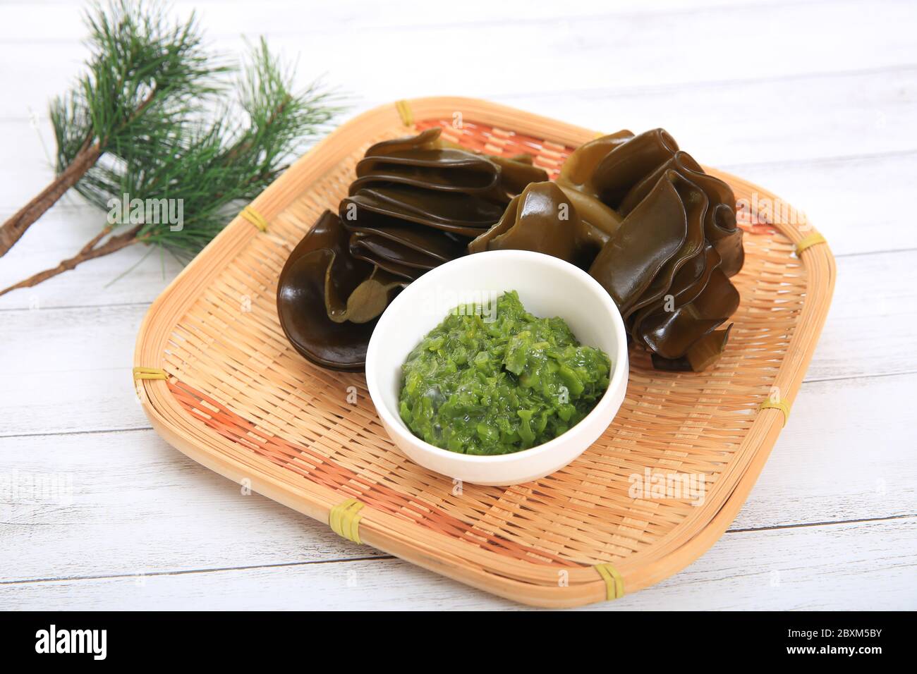 Mekabu (Part of Wakame Seaweed Stock Photo - Alamy