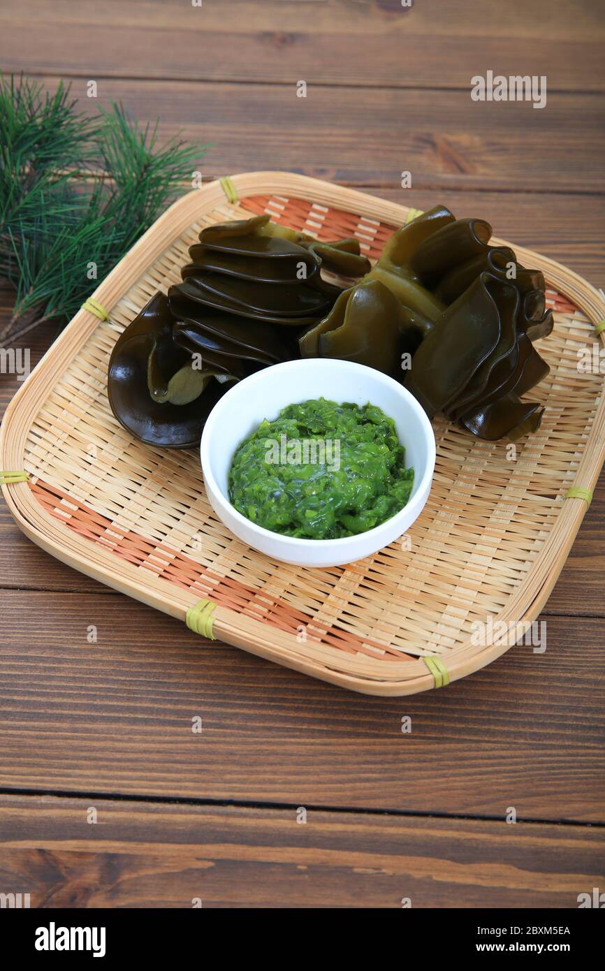 Mekabu (Part of Wakame Seaweed Stock Photo - Alamy