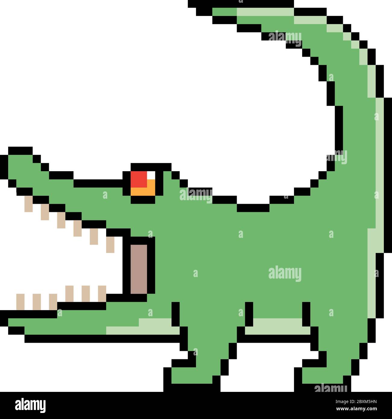 Minecraft Alligator Pixel Art