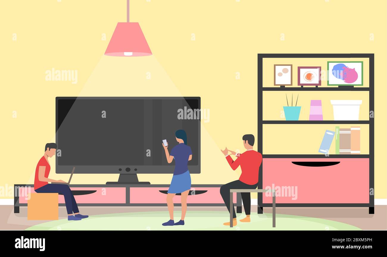 Kids online learning Stock Vector Images - Alamy