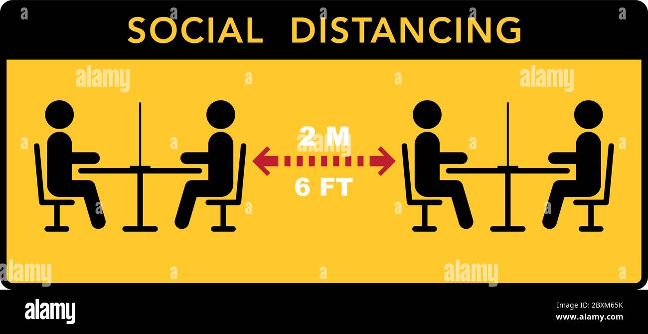 Keep a social distance in restaurants and cafes. Visitors ' tables are ...