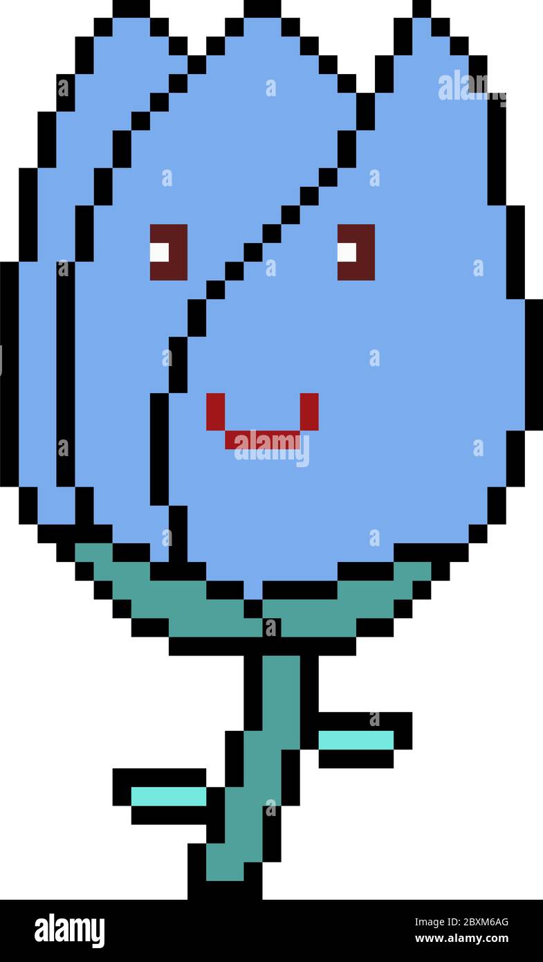 Pixel tulip Stock Vector Images - Alamy