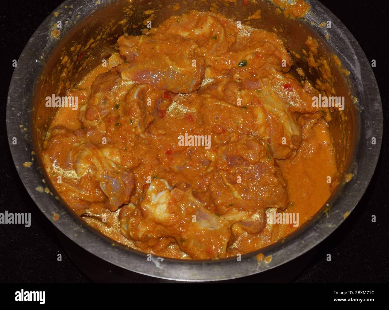 Mutton mixed in spices hi-res stock photography and images - Alamy