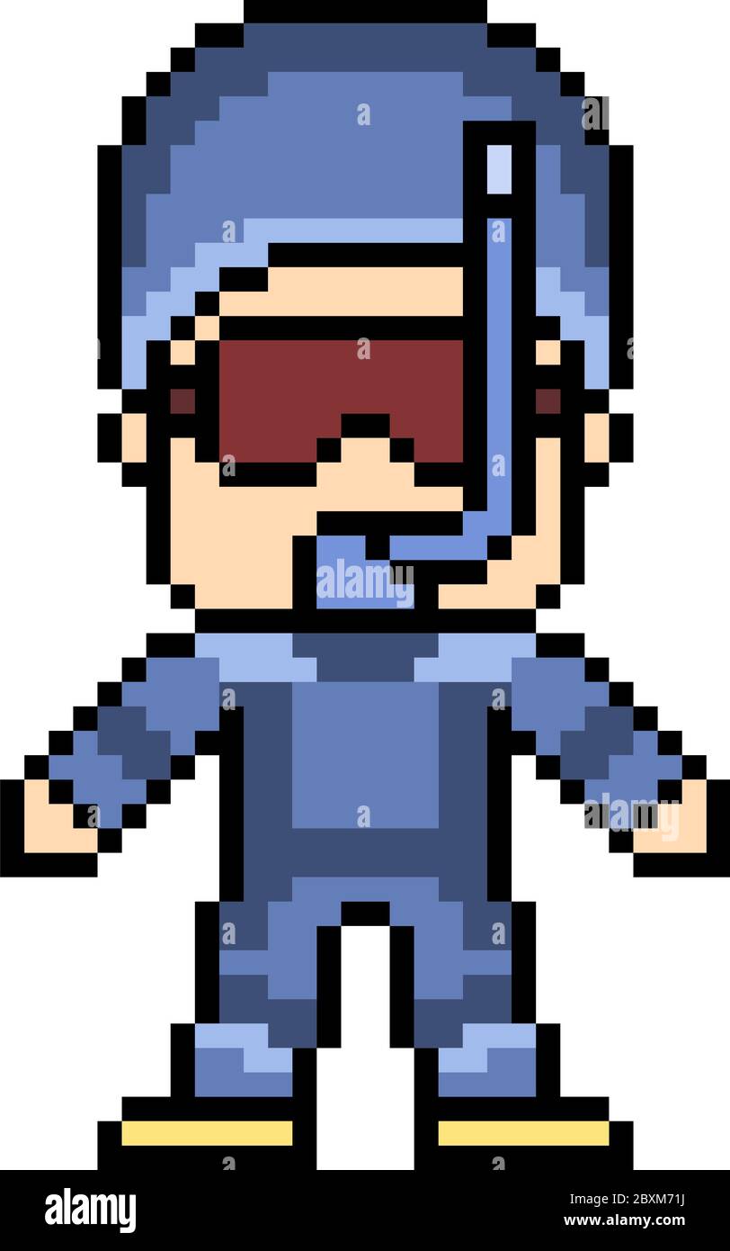 Cartoon man scuba diving hi-res stock photography and images - Alamy