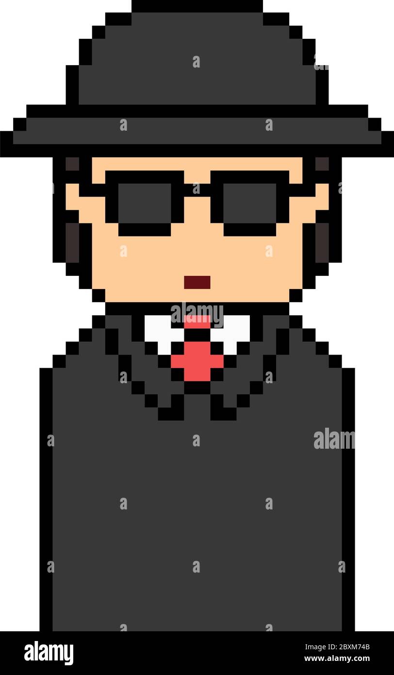 Pixel Art Sunglasses Stock Vector Images - Alamy