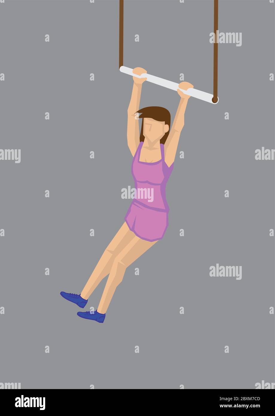 Trapeze artist swinging Stock Vector Images - Alamy