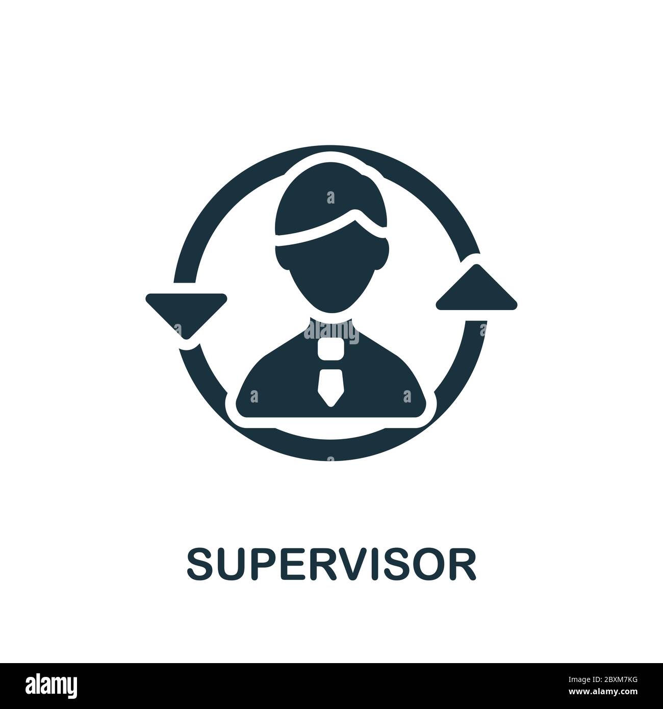 Supervisor Icon New Business Manager Icon Outline Vector. Take Care Hr