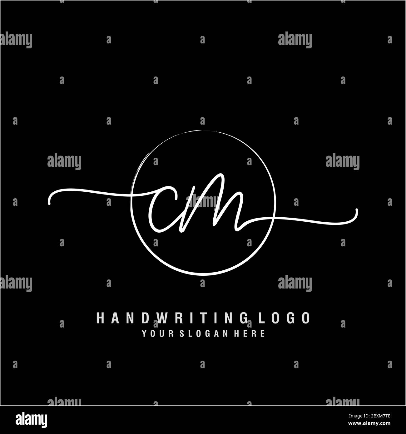 Cm initials logo hi-res stock photography and images - Alamy