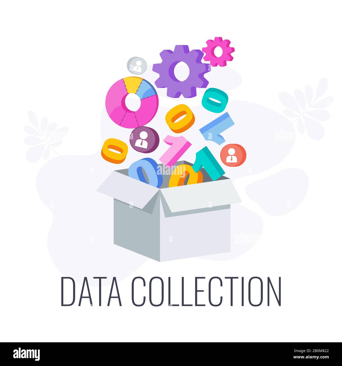 Data Collection Icon. Market research. Information about market Stock ...
