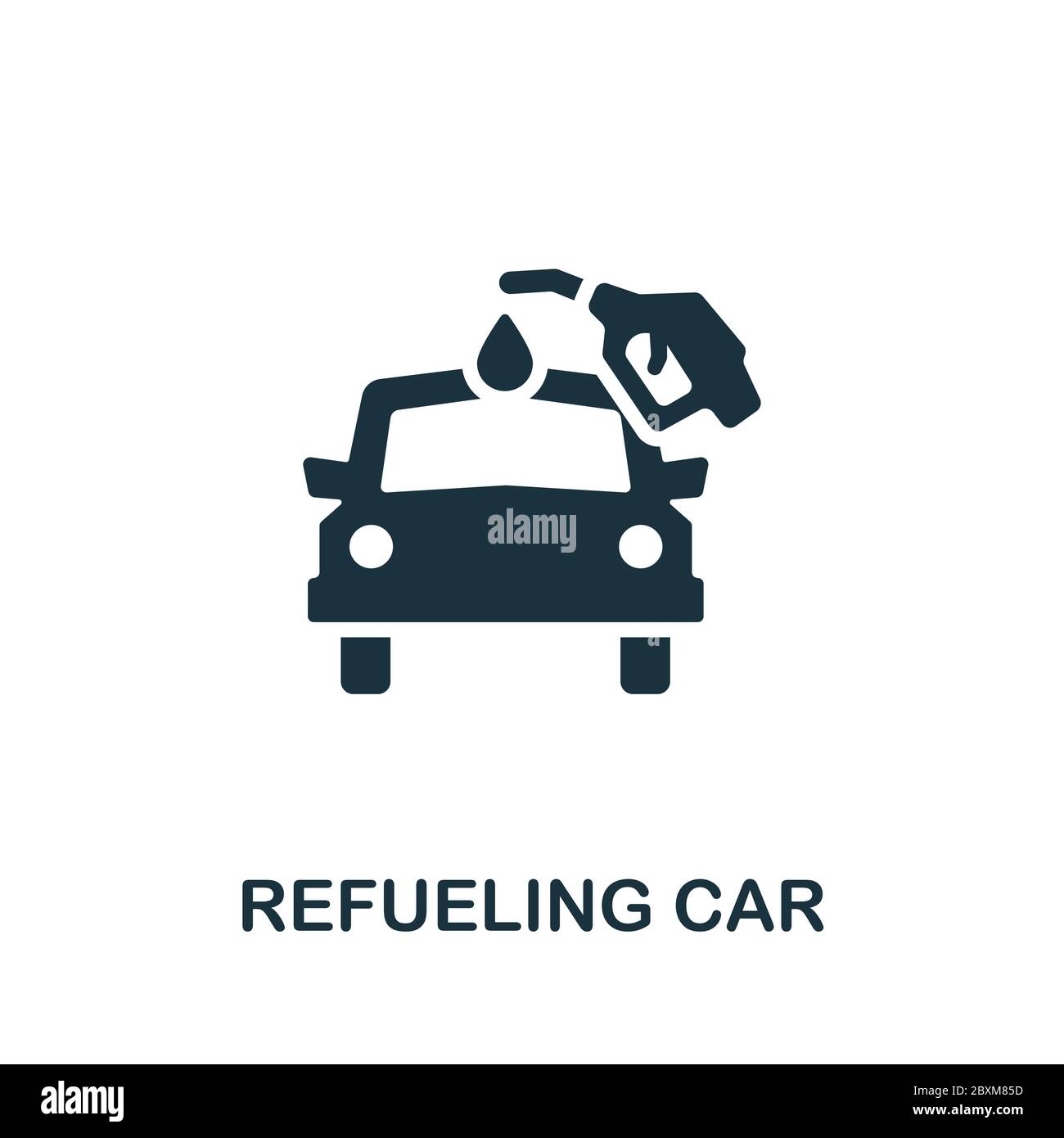 Refueling Car icon. Simple element from carsharing collection. Creative ...