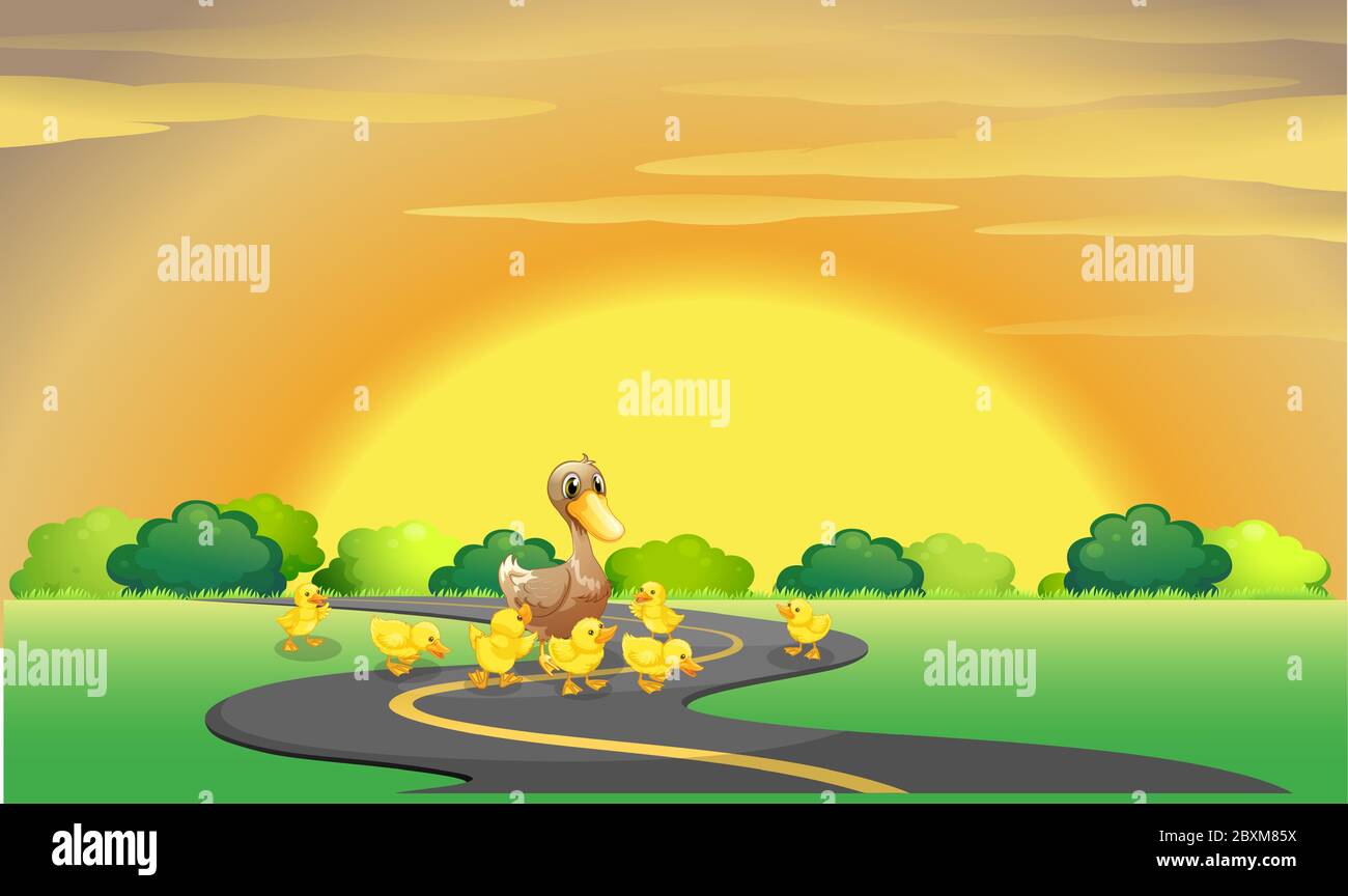 Mother baby on beautiful Stock Vector Images - Alamy