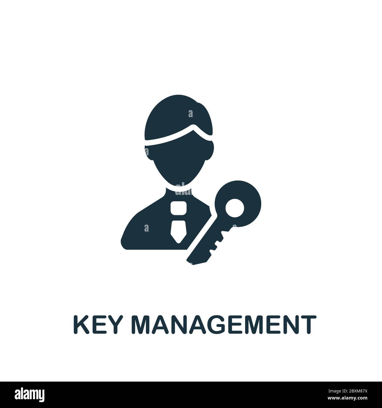 Key Management icon. Simple element from company management collection ...